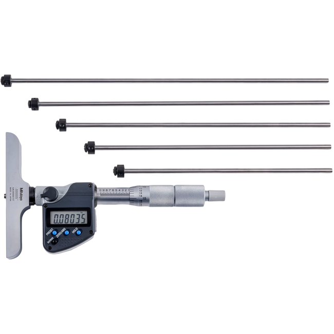 Digimatic Depth Micrometer with Interchangeable Rod Type - Mitutoyo